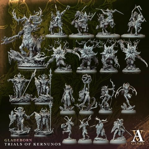 Tazo工坊[AVG] Wildpact Wyrdstrider 狂野契約神行者 pose1 – TAZOWORKSHOP - 3D Minature