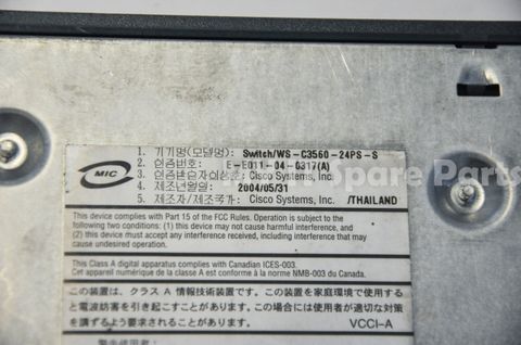 Cisco Catalyst 3560 24-Ports 10/100 LAN PoE 2-SFP L2 Switch WS-C3560 ...