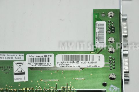 IBM 2-Port Asynchronous EIA-232 PCI Adapter Card 80P4353 – MY IT Spare ...
