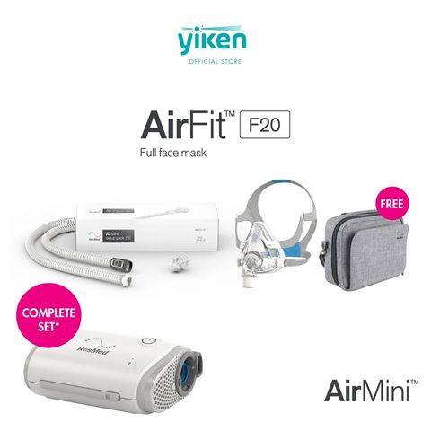 ResMed AirMini™ Portable CPAP machine + mask + set up pack - complete ...