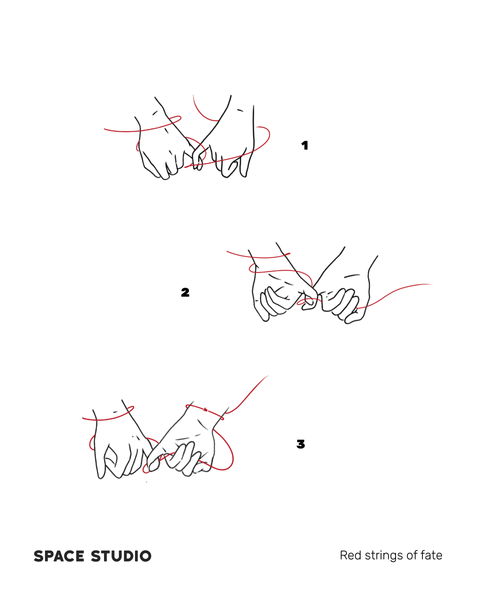 Red Strings of Fate Tattoo [Denny] – Space Studio