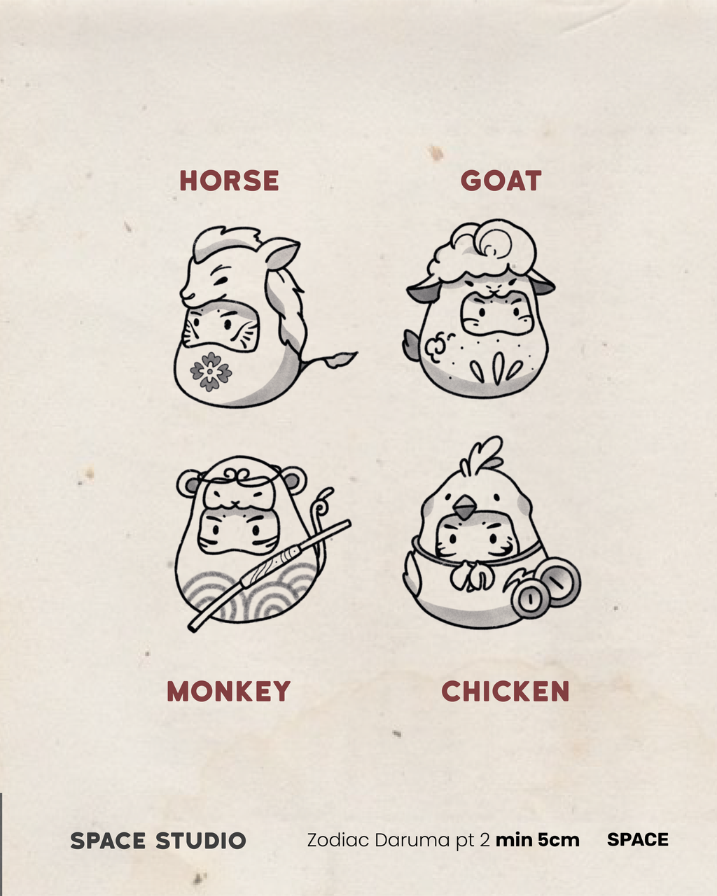 Zodiac Daruma 达摩 [Denny] – Space Studio