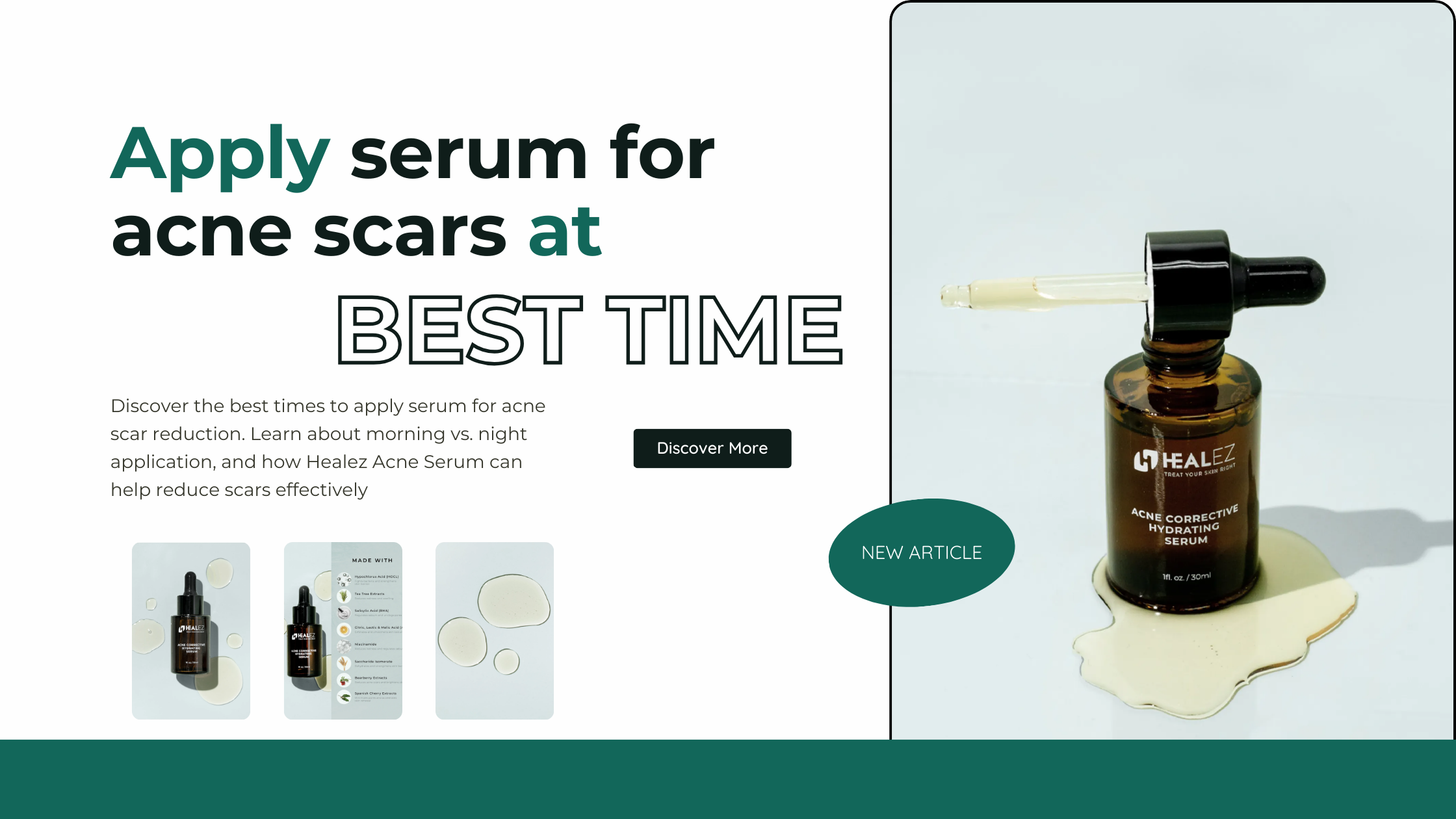When to Apply Serum for Acne Scars Reduction: Morning or Night ...