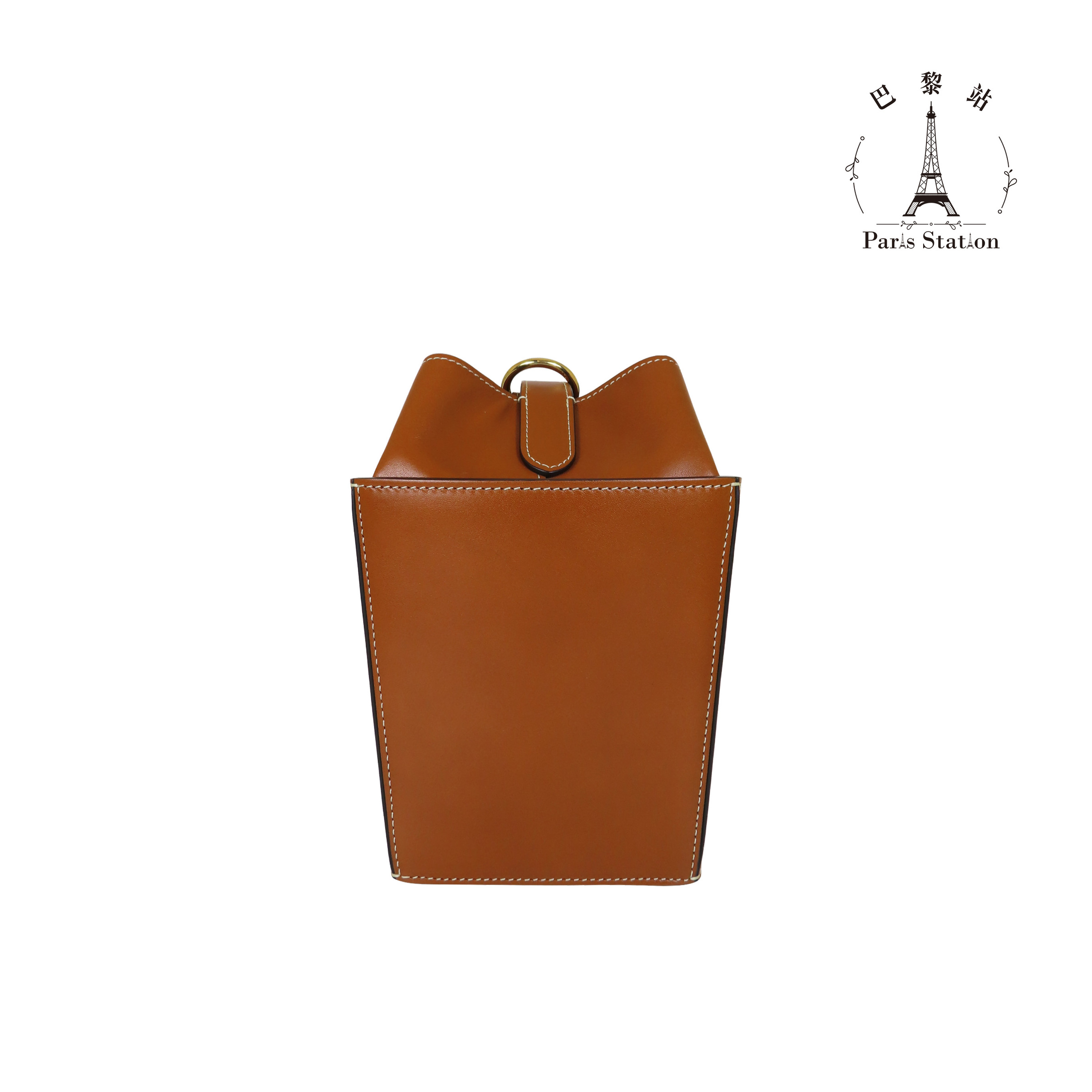 CELINE 焦糖色Strap Box 手提爆米花桶包 – 巴黎站商店