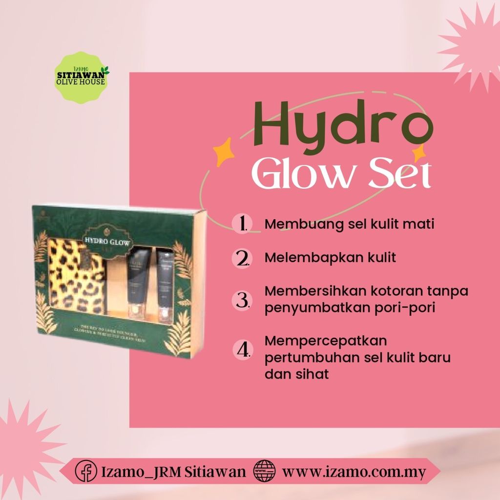 JRM - HYDRO GLOW SET – Izamo Sitiawan / Manjung Olive House