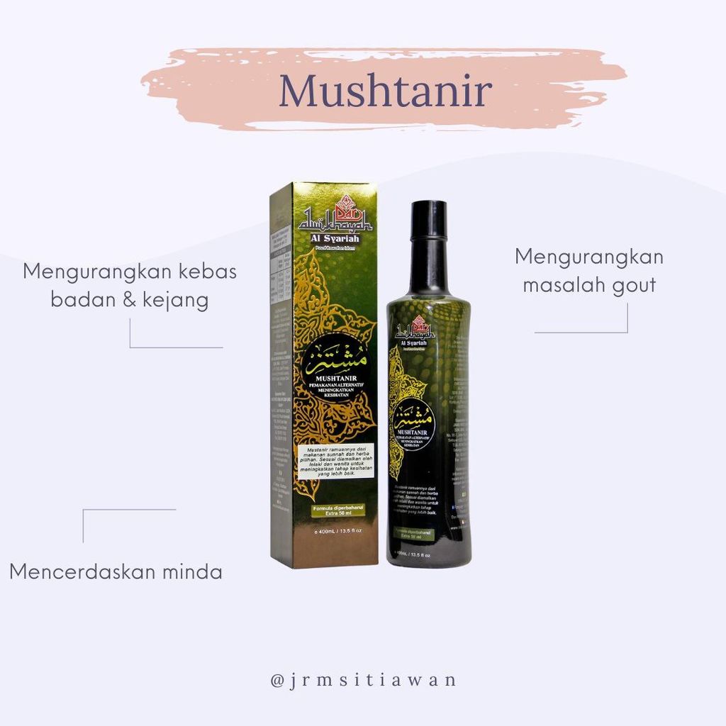 JRM - MUSHTANIR (400 ML) JAMU RATU MALAYA – Izamo Sitiawan / Manjung ...