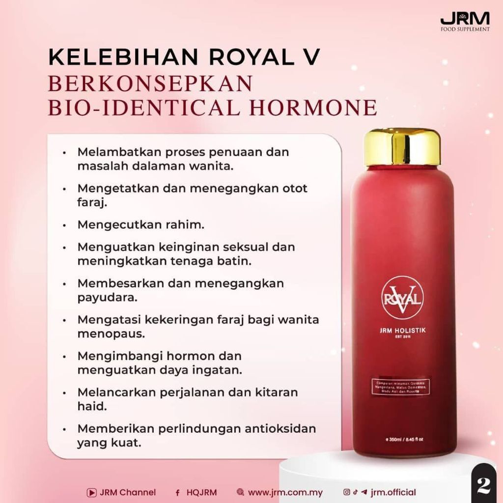 JRM - ROYAL V (ISTIMEWA UNTUK WANITA) – Izamo Sitiawan / Manjung Olive House