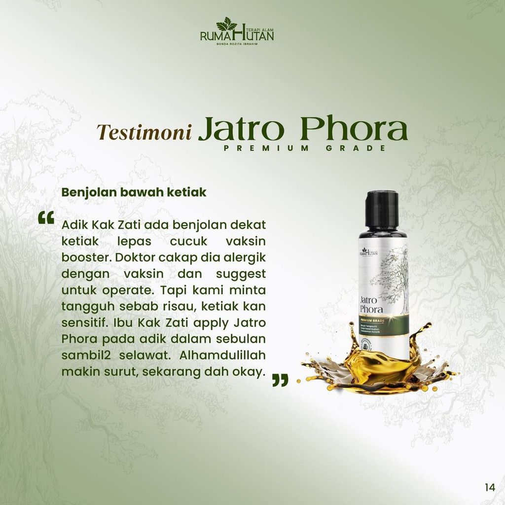 JRM - MINYAK JATRO PHORA JRM 100ML – Izamo Sitiawan / Manjung Olive House