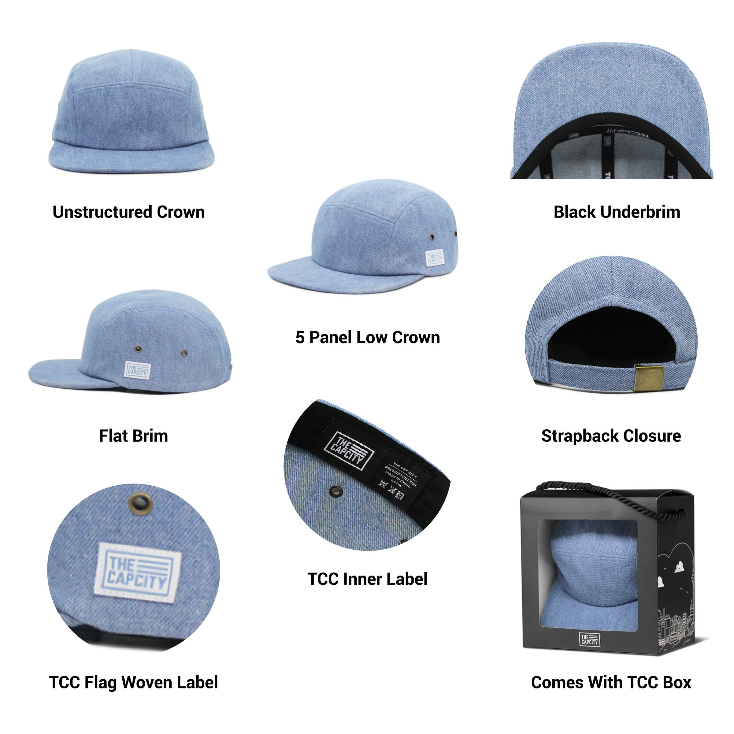 TCC 5 PANEL CAMP CAP COLLECTION – The Cap City