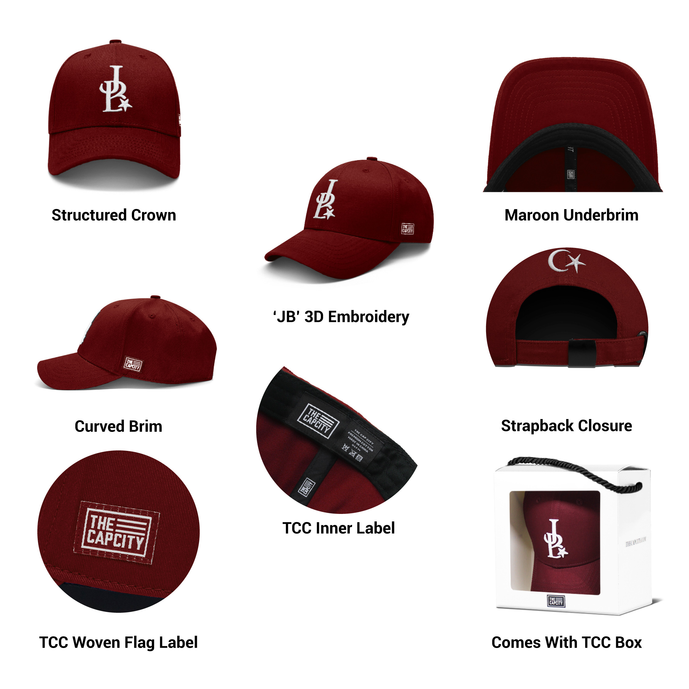 Tcc Jb B Fit Strapback Collection The Cap City