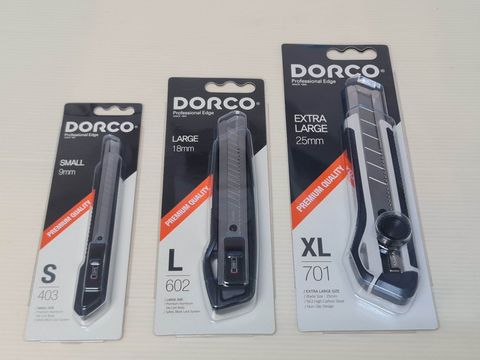 Dorco Professional Edge XL701 Premium Cutter 25mm / L601 18mm / S403 ...
