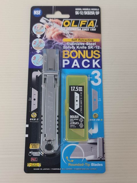 OLFA Self-Retracting Stainless Steel Safety Knife (SK-12) – LuckyTulis