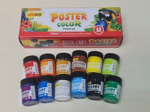 FlexOffice Colokit Poster Color Colour 12c Non Toxic Odorless – LuckyTulis