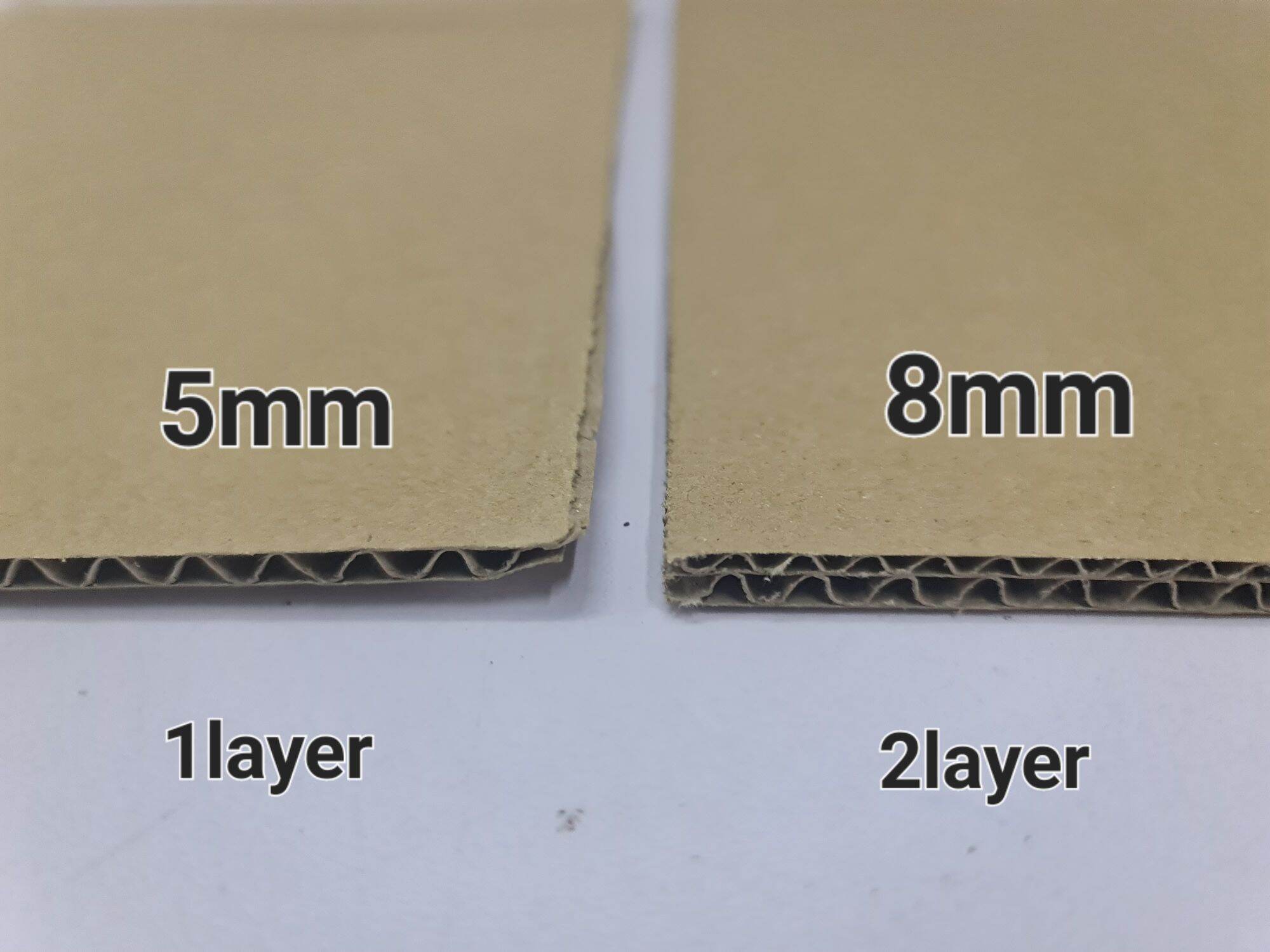 Corrugated Board 3mm / 5mm / 8mm Packing Carton Kraft Paper Kotak Lapik ...