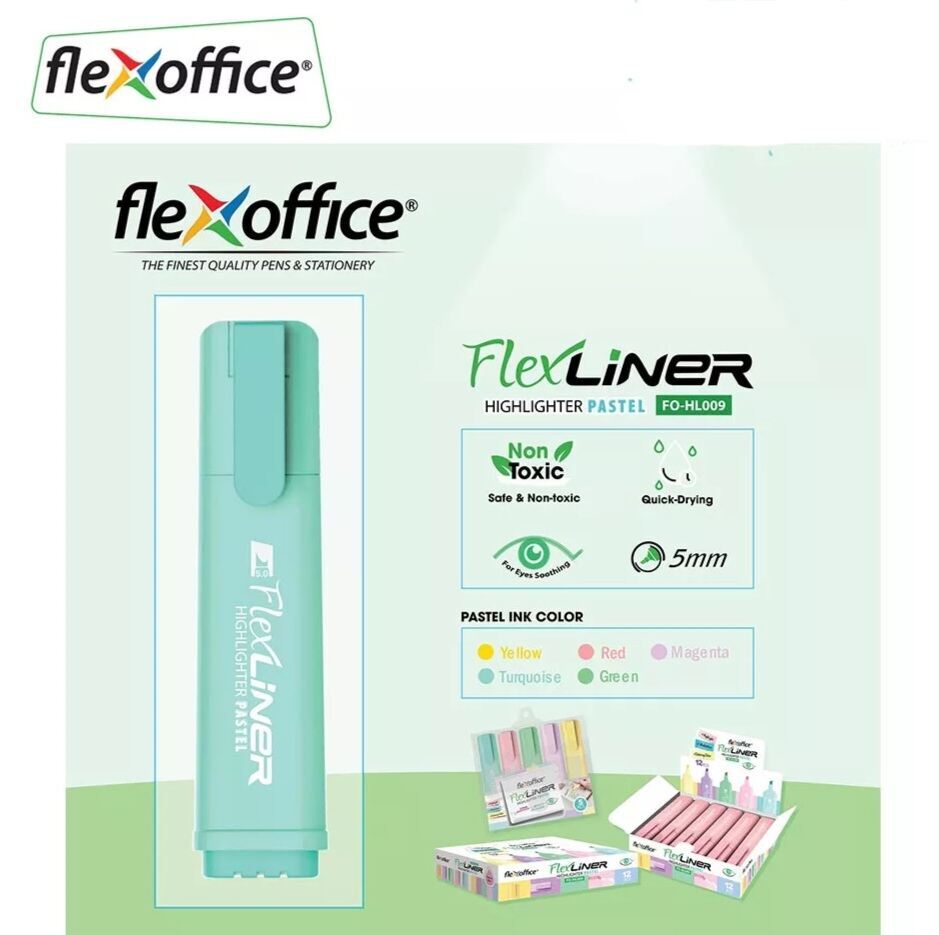 FlexOffice Highlighter Textliner Pen Halo Big / Flexliner Pastel ...