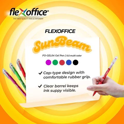 FLEXOFFICE SUNBEAM 0.7mm STICK GEL PEN – LuckyTulis