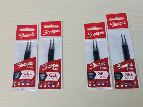 Sharpie S-Gel Gel Pen Refill 0.5mm 0.7mm Black or Blue Pack of 2 ...
