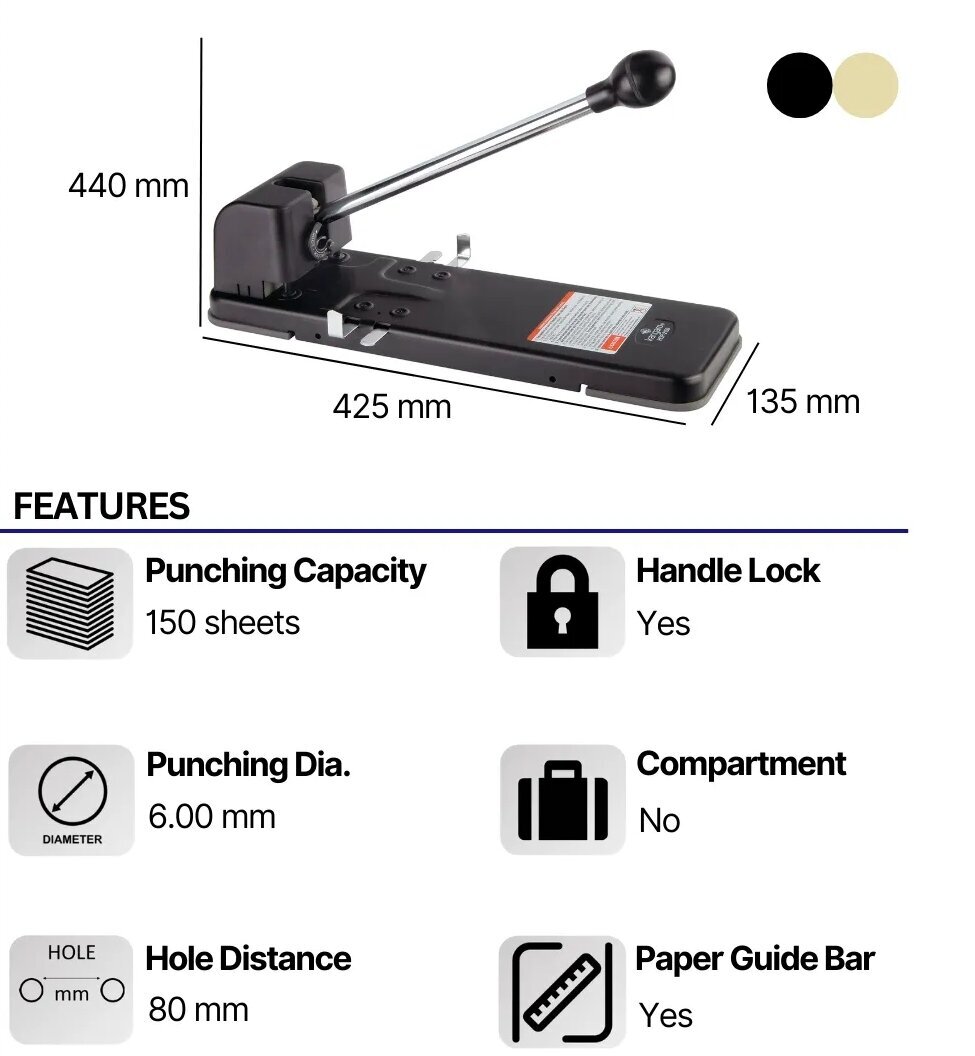 Kangaro Heavy Duty 2hole Punch Kangaroo Puncher 1620 2150 160sheets or ...