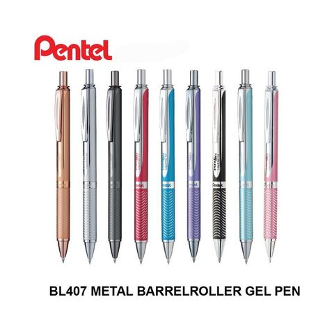 Pentel BL407 Metal Barrel Gel Roller Pen 0.7mm – LuckyTulis