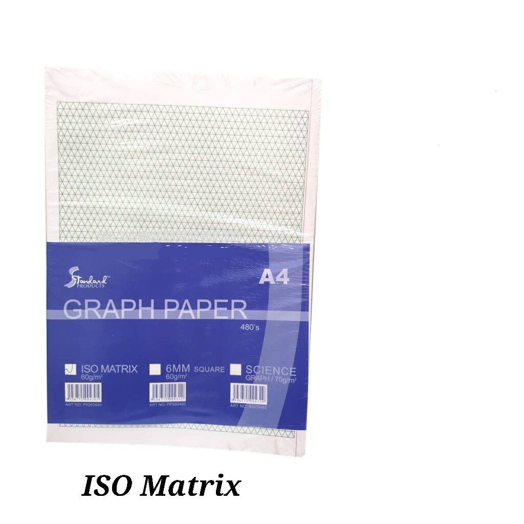 Graph Paper ISO Matrix Graph Isomatric Science Graph 60gsm 480sheets