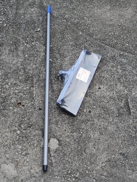 K&H SQUEEGEE FLOOR WIPER COME WITH 4ft Aluminium HANDLE / ALAT TARIK ...