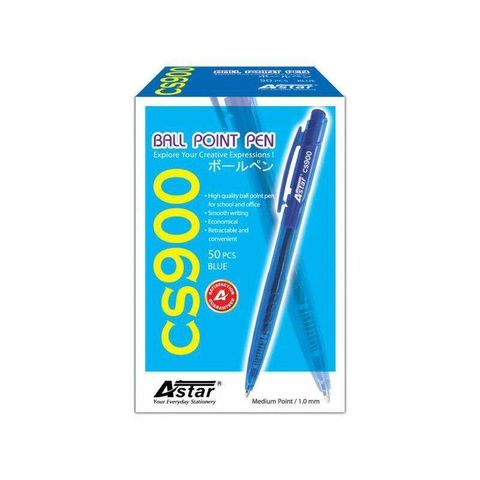Astar Retractable Ballpoint Ball Pen CS900 (box of 50pcs) – LuckyTulis