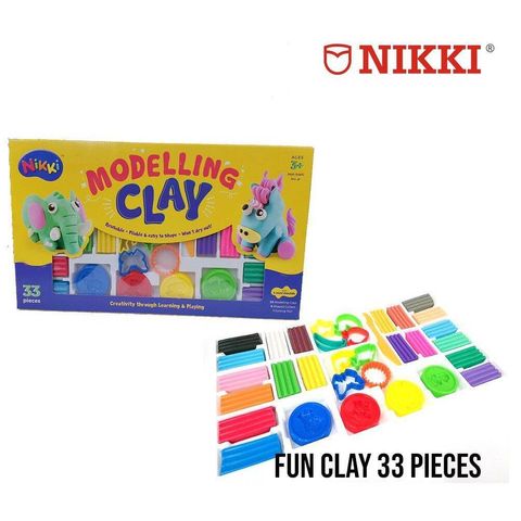 Nikki Fun Modelling Clay Dough 33 Piece LS51 or 48 Piece LS52 + Mold ...