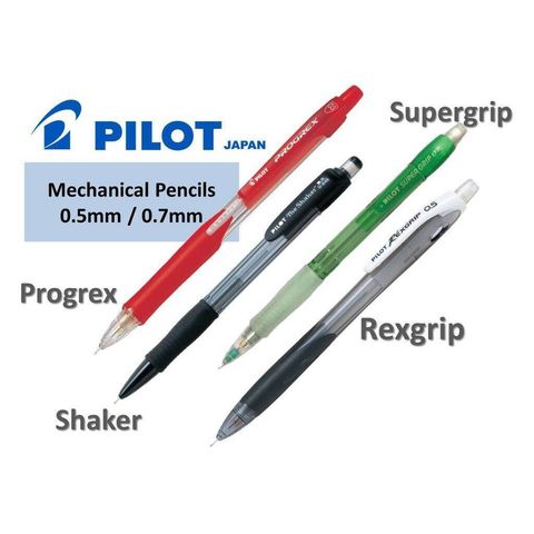 Pilot Mechanical Pencil Progrex 0.3mm / 0.5mm H-125 / 0.7mm H-127 / 0 ...