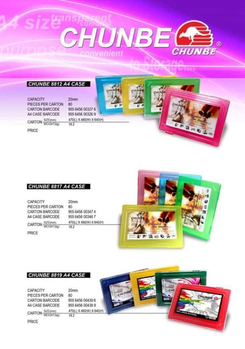 Chunbe A4 Plastic Document Case No Handle Multi Purpose Case ...