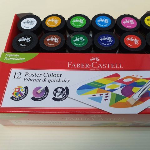 Faber Castell Poster Postal Color 12c / 18c / Musou Black Colours ...