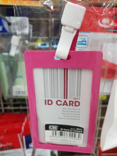 CBE ID CARD Name Badge Holder WITH or Without LANYARD (VERTICAL 3311/ ...