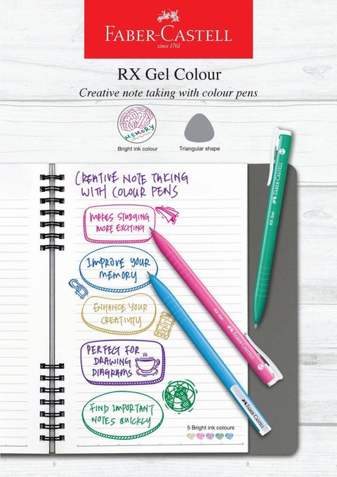 Faber Castell RX Gel Fancy Colour – LuckyTulis