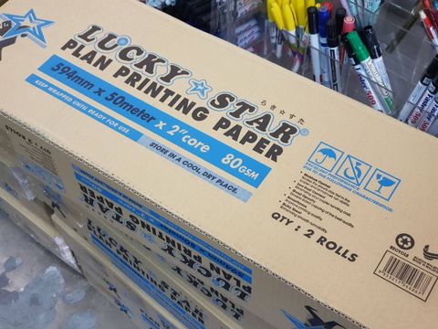 Plan Printing Paper - A2 - 594mm x 50m x 2inch core - 2rolls / 594mm x ...