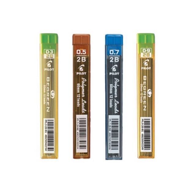 Pilot 2B Polymer Mechanical Pencil Leads Lead 0.3mm 0.5mm 0.7mm 0.9mm