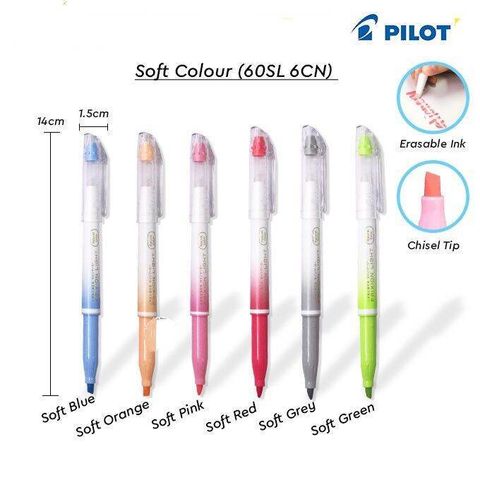 Pilot Frixion Light Erasable Highlighter Single Color or 6color set – LuckyTulis