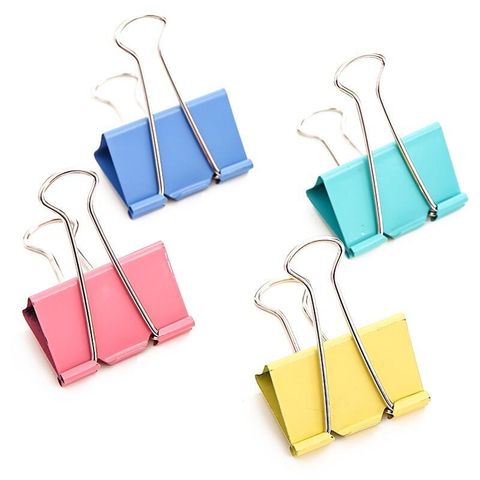 Binder Double Clip Black or Color – LuckyTulis