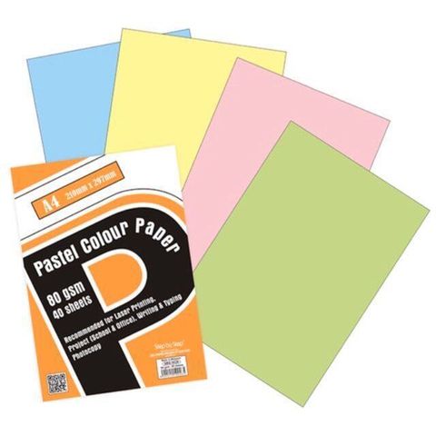 SBS Color Paper A4 80gsm 40sheet Mix Pastel/Bright – LuckyTulis