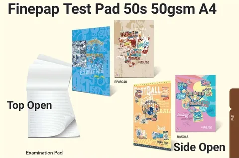 Test Pad Exam Pad Single Line Kertas Kajang A4 50gsm 48sheets Top ...
