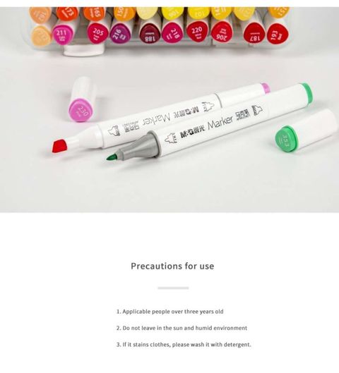 M&G Design Art Marker Triangle Twin Tip w case APMV – LuckyTulis