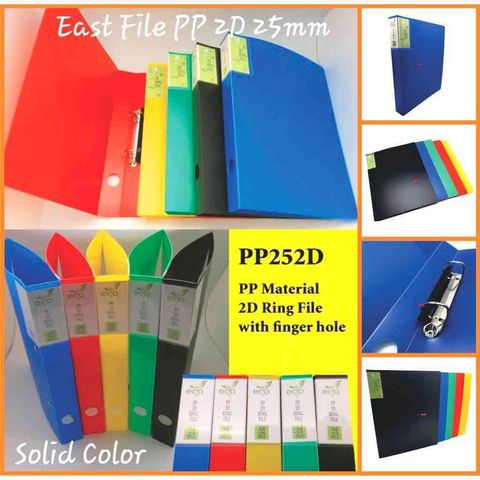 East-File K2 A4 PP 2D Ring File 25mm with Finger Hole – LuckyTulis