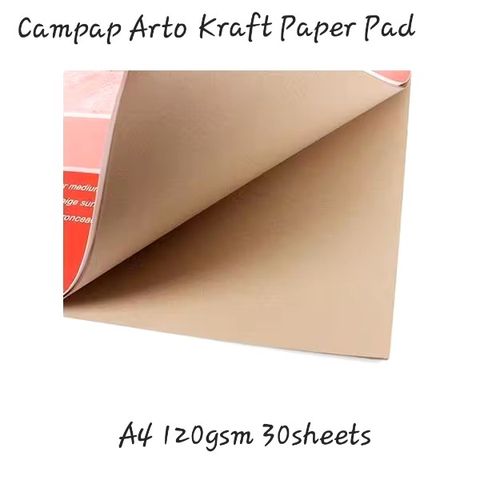Campap Arto Brown Kraft Paper Pad A4 120gsm 30sheets CR 37220 – LuckyTulis