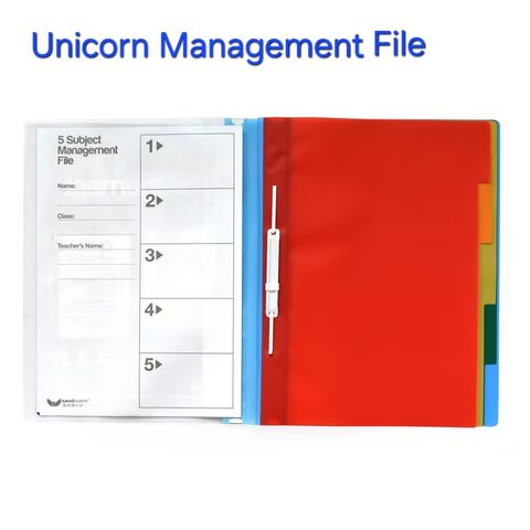 CBE or Unicorn PP 5 Subject Index Divider Management File Assorted UMF ...