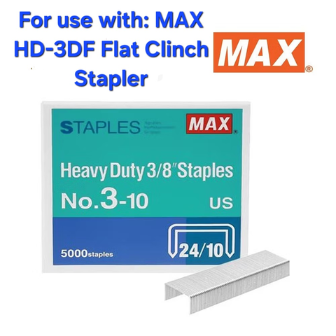 MAX Staples No.3-1M (24/6) / No.35-1M (26/6) / No.3-10M (24/10) staple ...