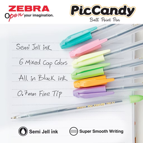 Zebra PicPoint PicCandy Piccolo Ball Pen 0.7mm – LuckyTulis