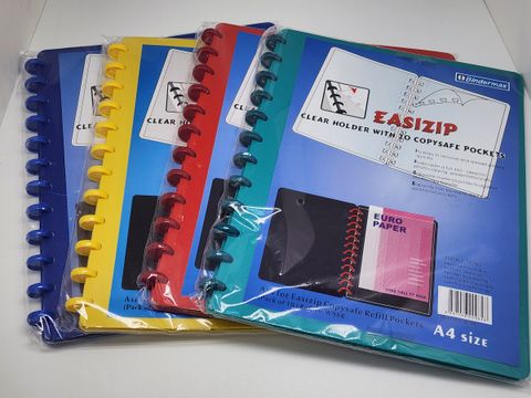 Bindermax A4 Easizip Clear Holder Quick Removable / Refill – LuckyTulis