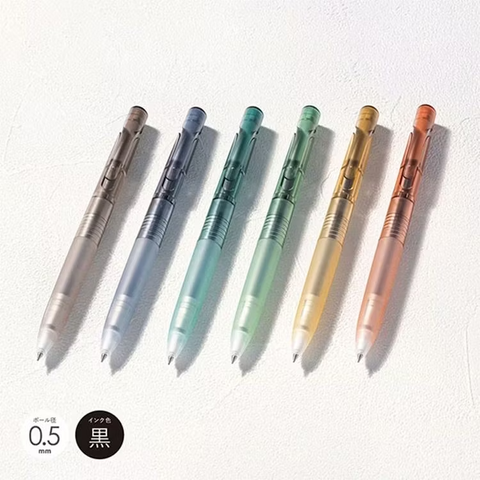 ZEBRA BLEN 0.5MM limited color FM2 color transparent rod black ink pen ...