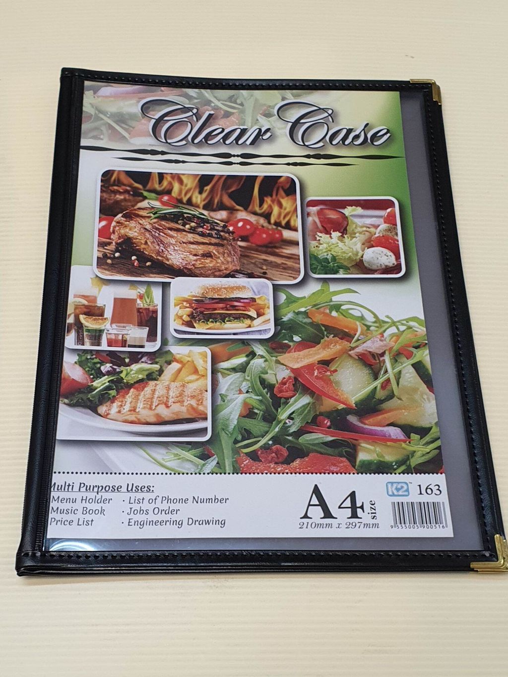 K2 A4 Clear Case Menu Book File Folder 162 2pages / 163 6pages – LuckyTulis