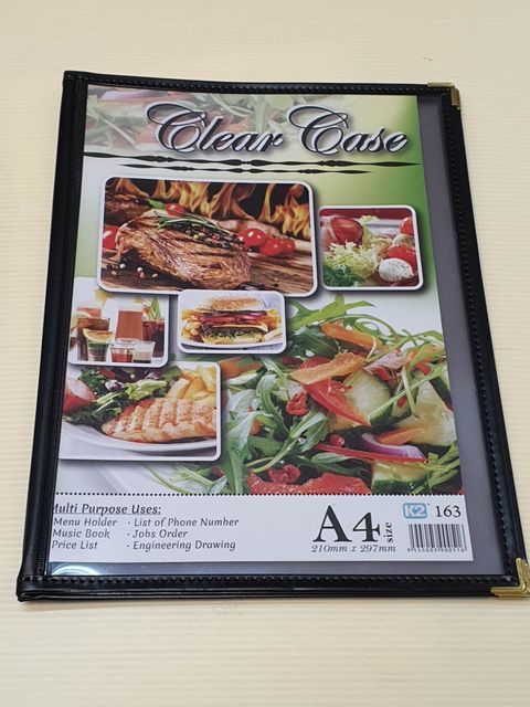 K2 A4 Clear Case Menu Book File Folder 162 2pages / 163 6pages – LuckyTulis
