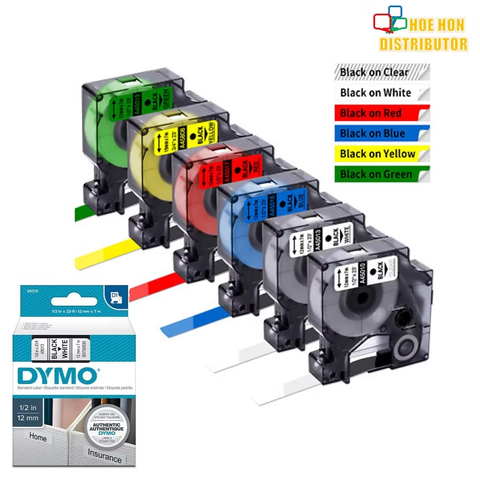 DYMO D1 Standard Polyester Labels 6mm 9mm 12mm 19mm 24mm x 7meters ...