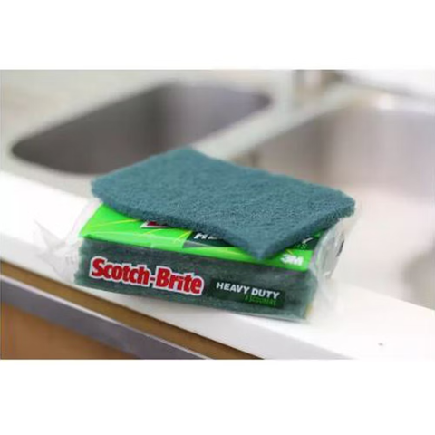 3M Scotch-Brite Heavy Duty Tough Clean Scrub Pad Scouring Removes ...